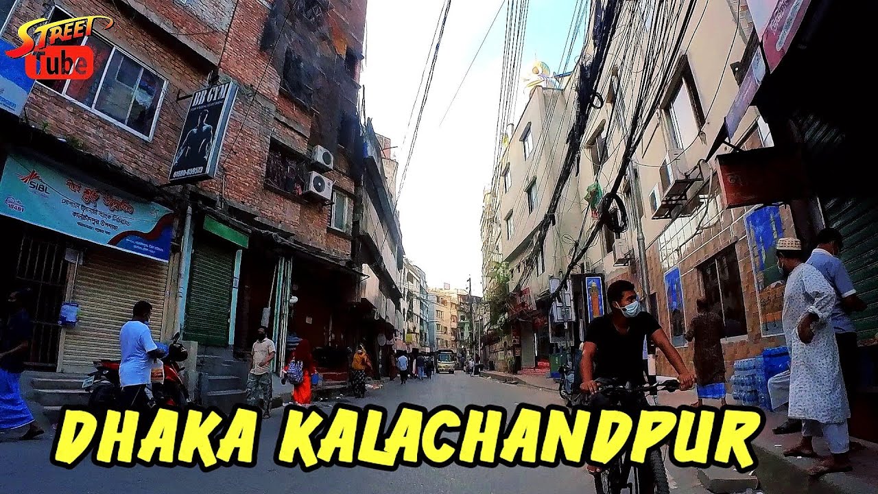 Walking in A Colony Area of Dhaka Kalachandpur | Street View Dhaka in ...