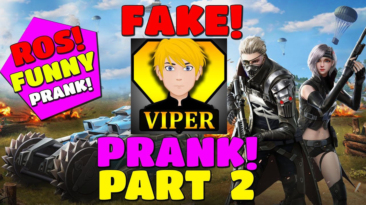 FAKE VIPER PRANK PART 2 (RULES OF SURIVAL) - YouTube