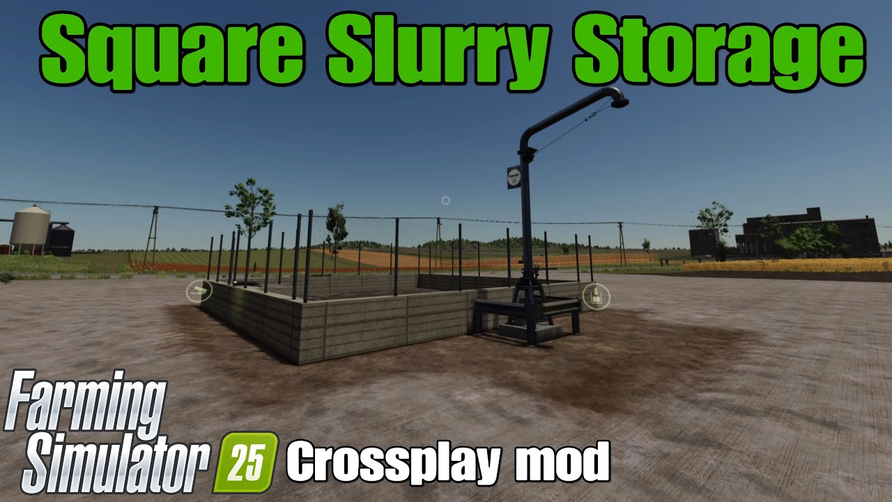 Square Slurry Storage / FS25 Crossplay mod - YouTube