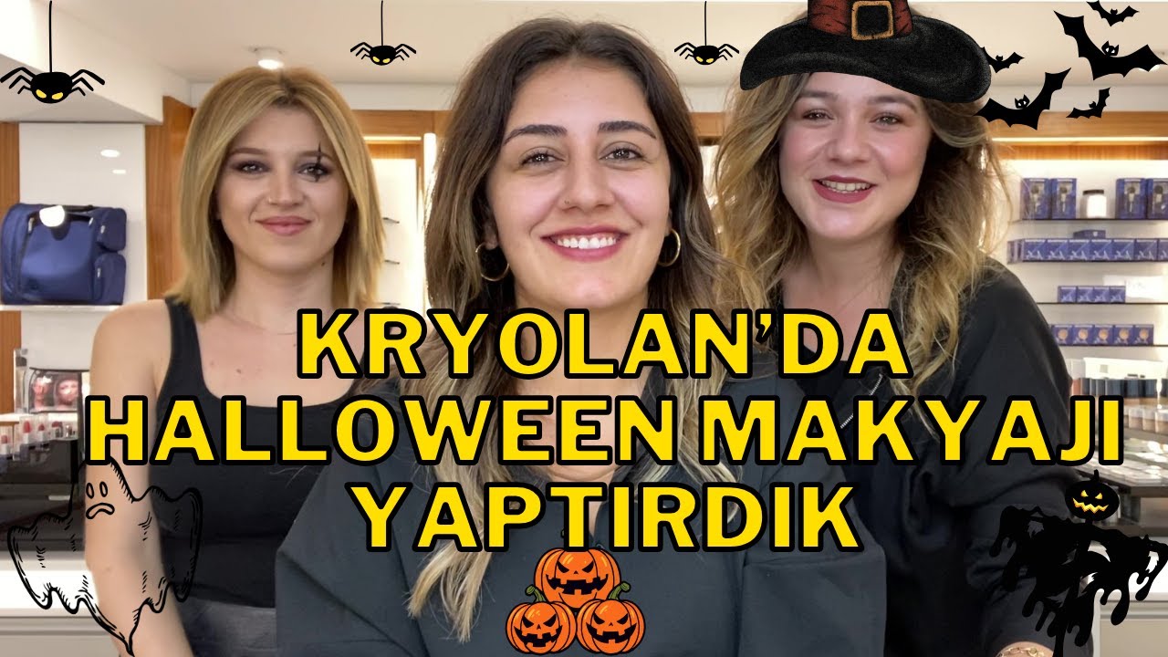 KRYOLAN'DA HALLOWEEN MAKYAJI YAPTIRDIK | EASY TİPS HALLOWEEN MAKEUP ...