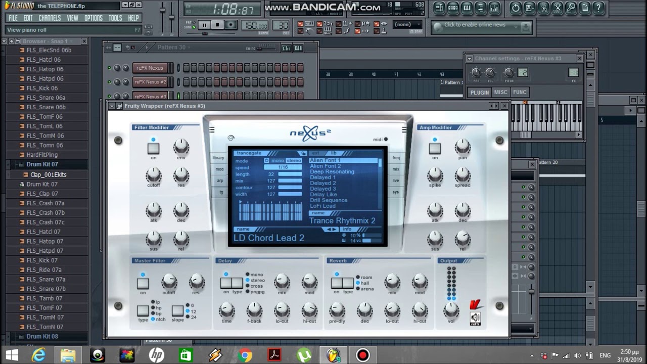 FL STUDIO FRUITY LOOPS techno rave THE-TELEPHONE - YouTube