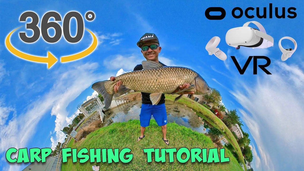VR Fishing for Grass Carp Tutorial in 360 4K (Move screen around) - YouTube