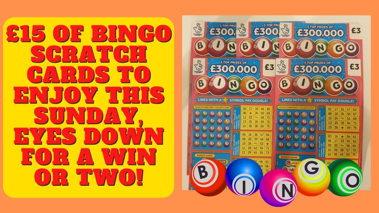 5 Bingo scratch tickets for you to enjoy. £15 of the pink £3 Bing0 ...