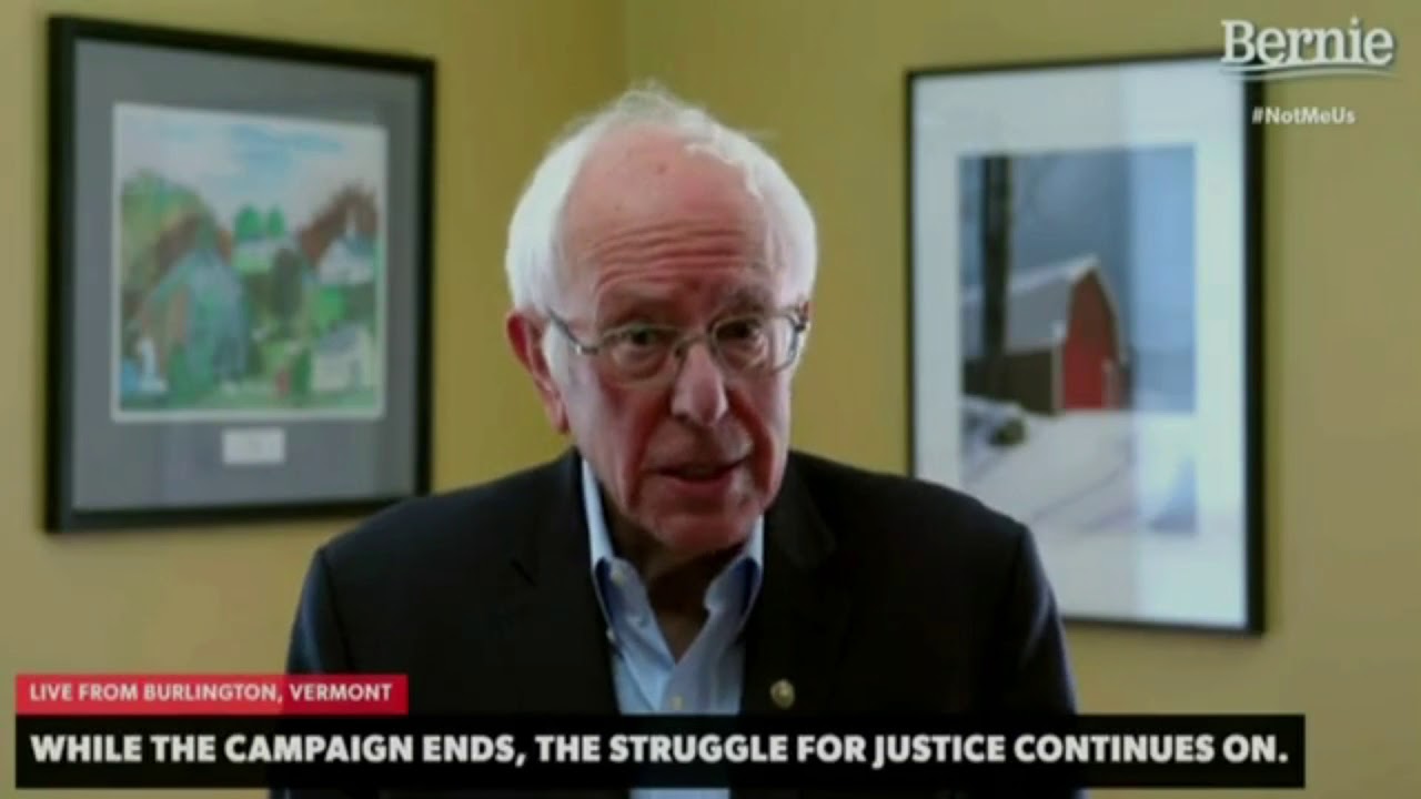 BREAKING: Bernie Sanders drops out of 2020 presidential race - YouTube