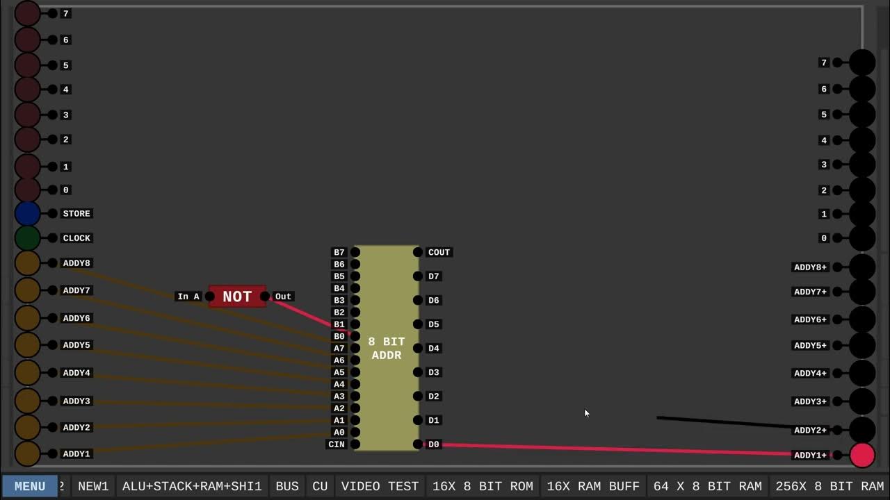 Digital Logic Sim. BUILDING A COMPUTER ( part 26 ) How to Make a 256x 8-BIT Program ROM Chip ...