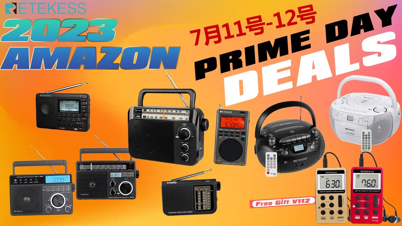 Retekess TR110 Portable Digital Radio Prime Day - YouTube