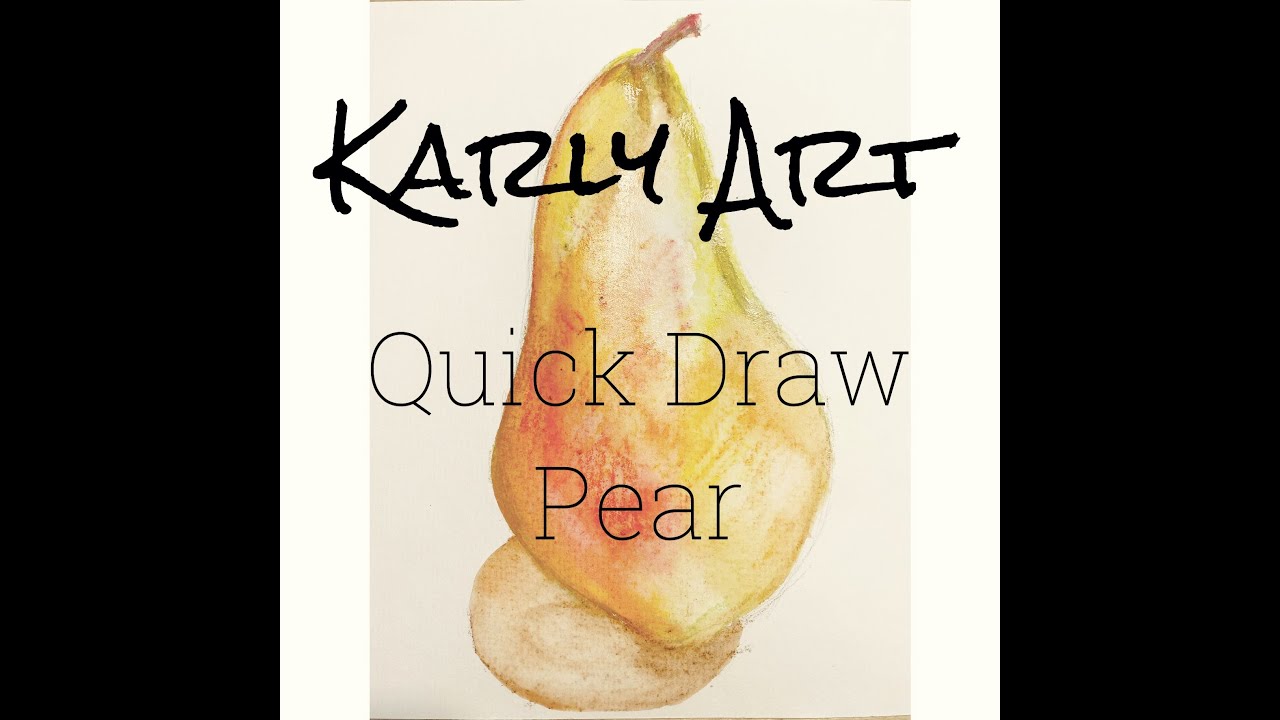 Daily 5 Minute Quick Draw #1 - Pear - YouTube