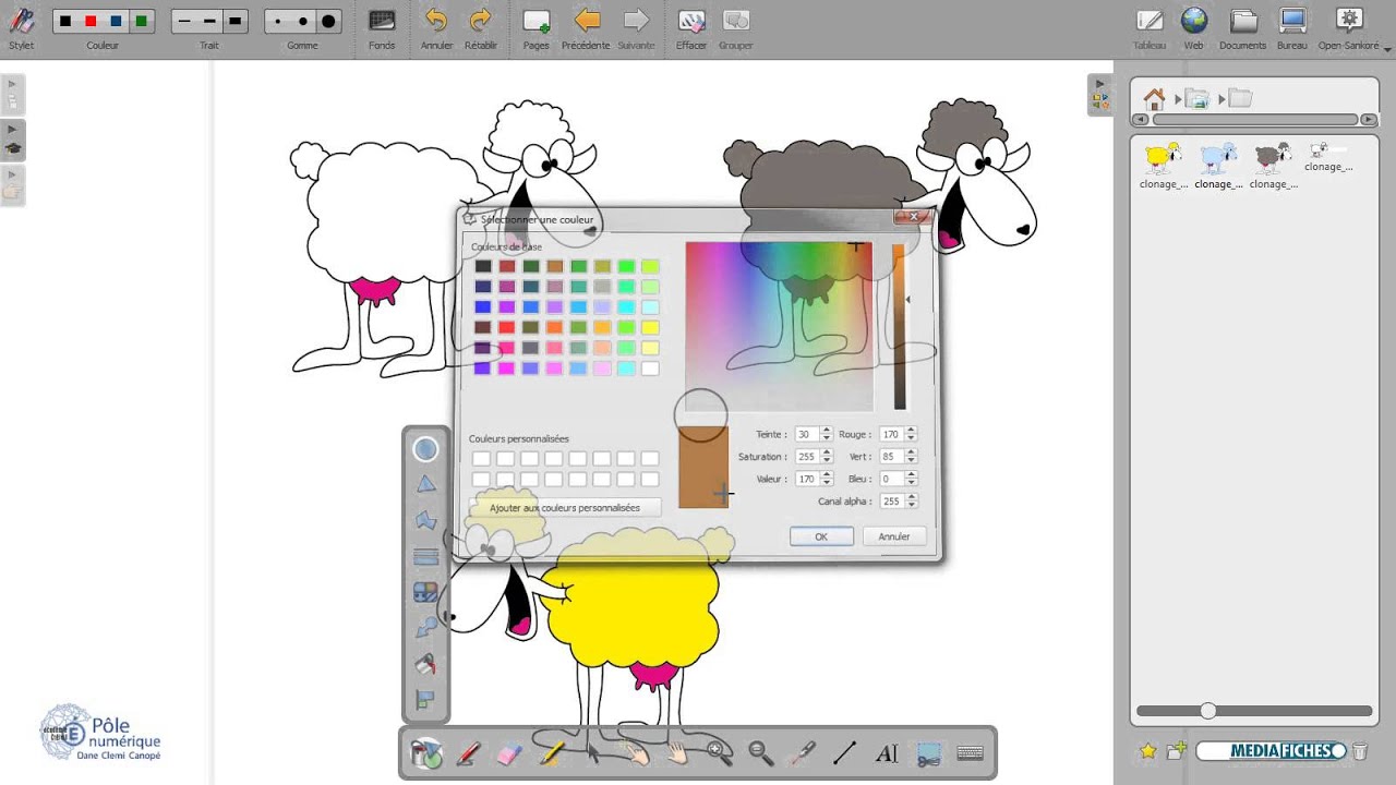 Comment créer une animation avec Open Sankoré V2 - YouTube