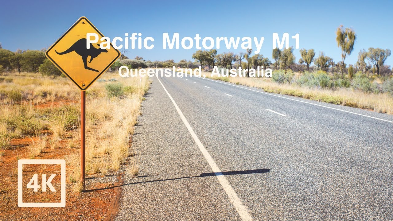 Scenic Drive | Driving Back & Forth on Australia's Highway Motorway M1 ...