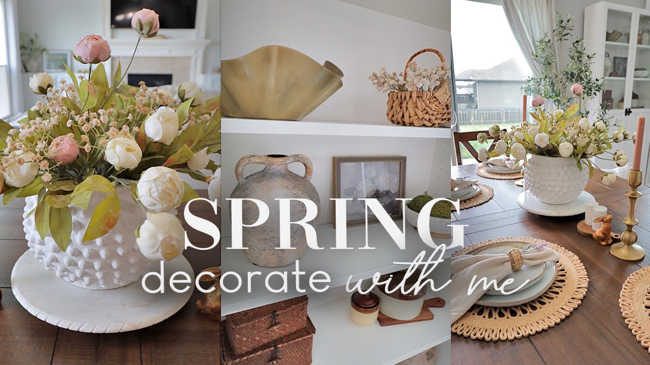 SPRING DECORATE WITH ME || SPRING DINING ROOM DECORATING || HOME ...