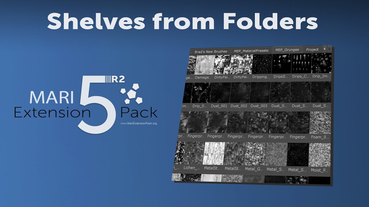 Create a Shelf from a Folder | MARI EXTENSION PACK 5 R2 - YouTube