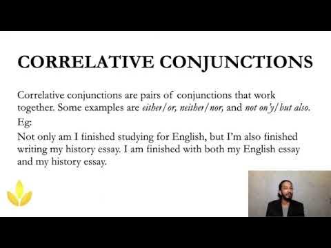 Parts of Speech - Conjunctions - YouTube