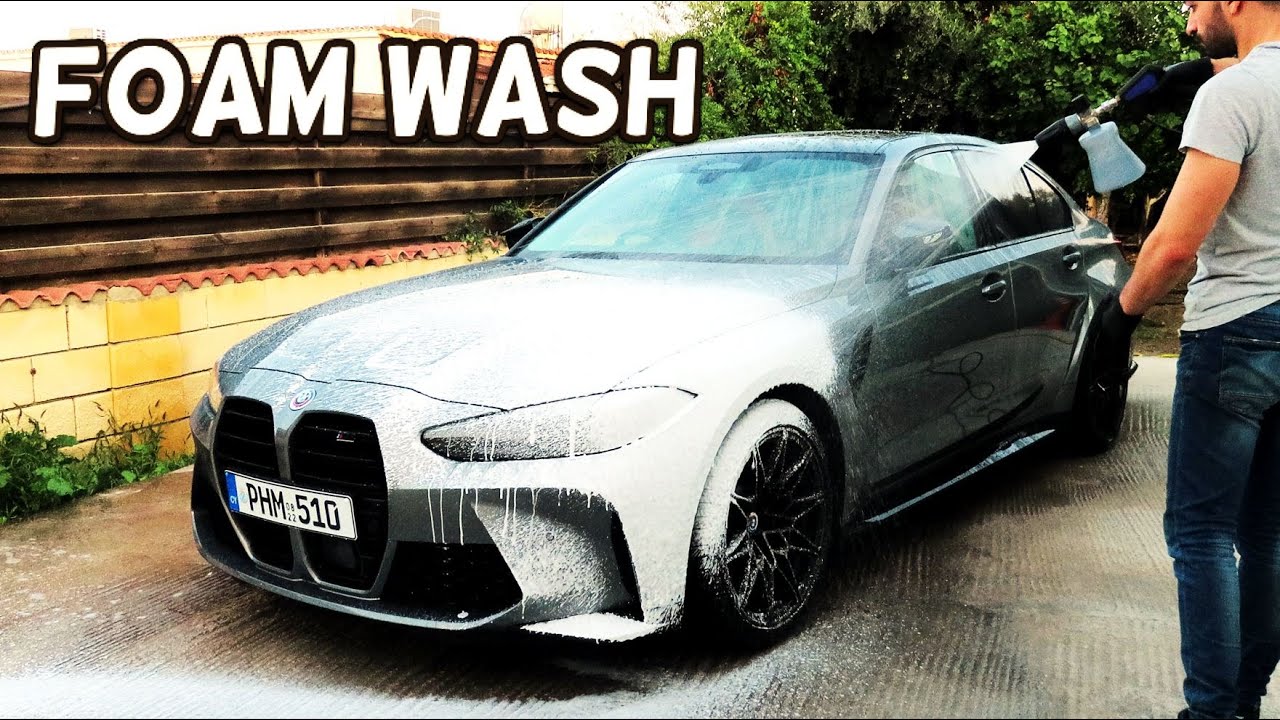 BMW M3 COMPETITION G80 - FOAM WASH AUTO DETAILING - YouTube