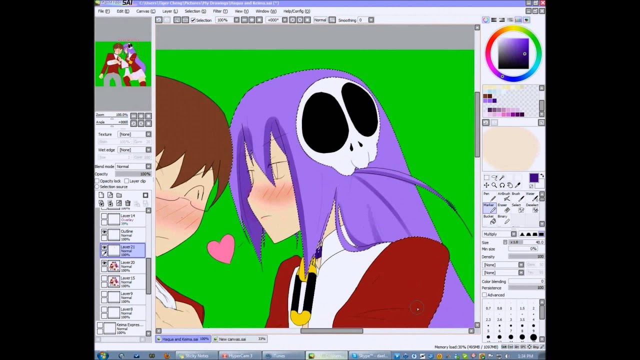 [The World God Only Knows Drawing] Keima and Haqua - YouTube