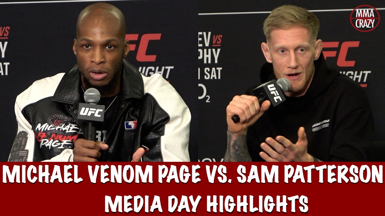 UFC London: Michael Venom Page vs. Sam Patterson Media Day Highlights ...