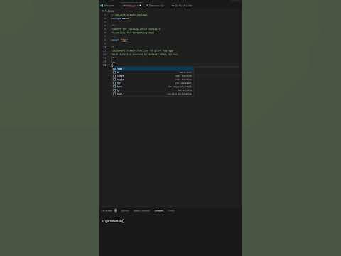Hello world | golang #golanguage #golangtutorial #golang #programming #beginners - YouTube