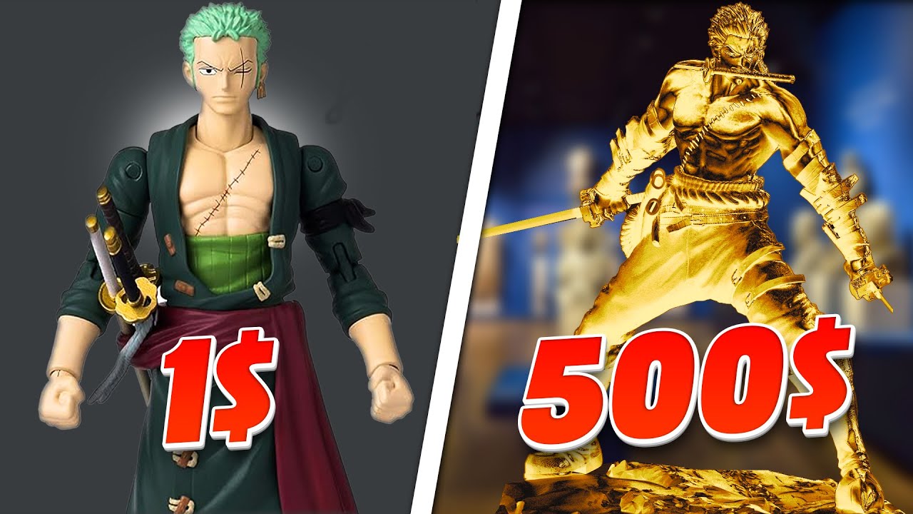 $1 vs $500 anime figures #anime - YouTube