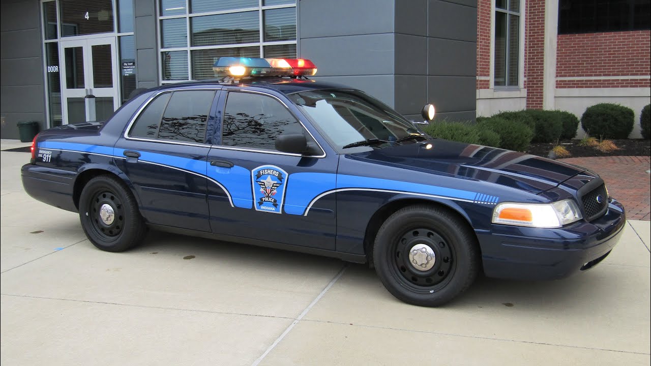 Fishers police department Ford Crown Victoria - YouTube