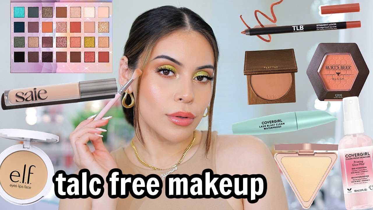 Full Face Using Only TALC FREE Makeup 💄 - YouTube
