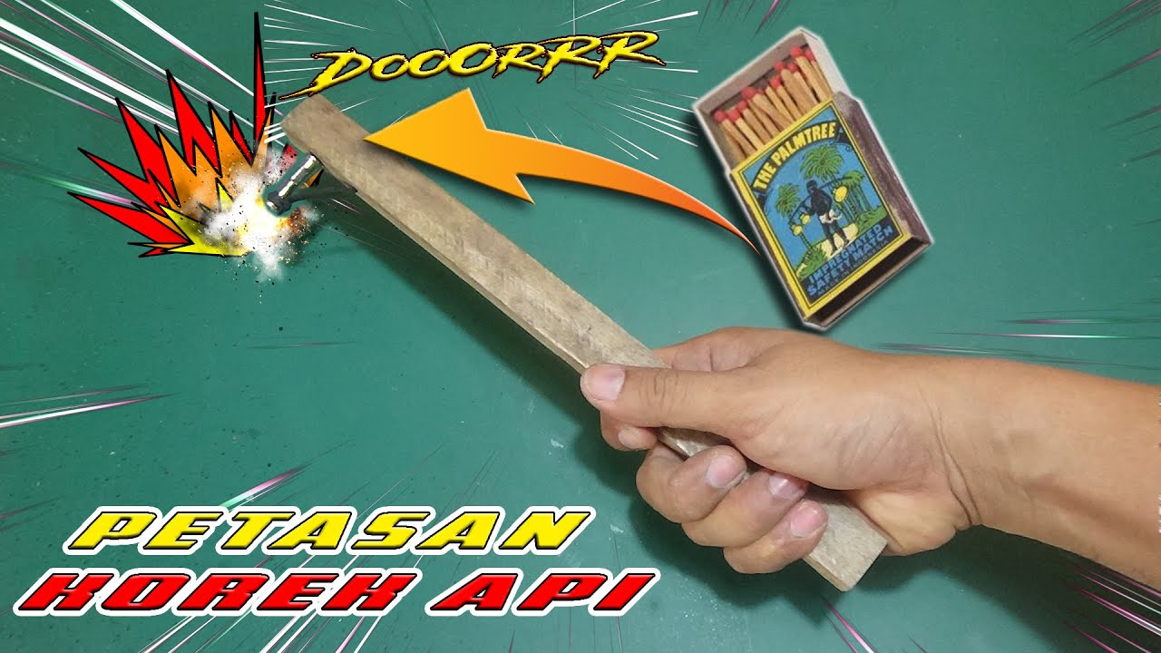 Cara mudah membuat petasan dari korek api dan ruji sepeda - YouTube