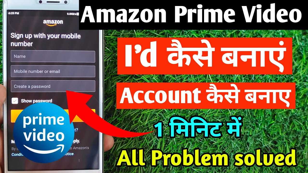 Amazon Prime Video App Pe id/Account Kaise Banaye || how to create ...