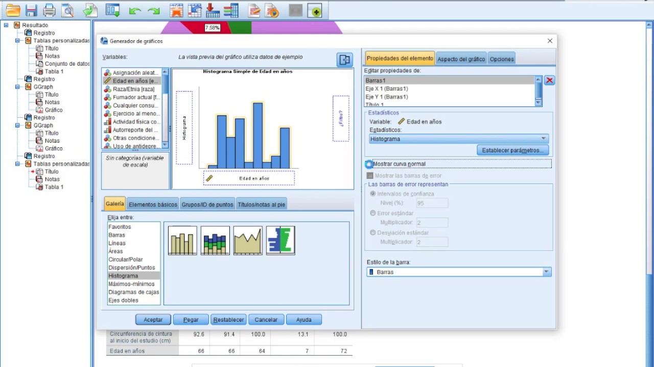 Análisis Descriptivo Univariado, SPSS 25 - YouTube