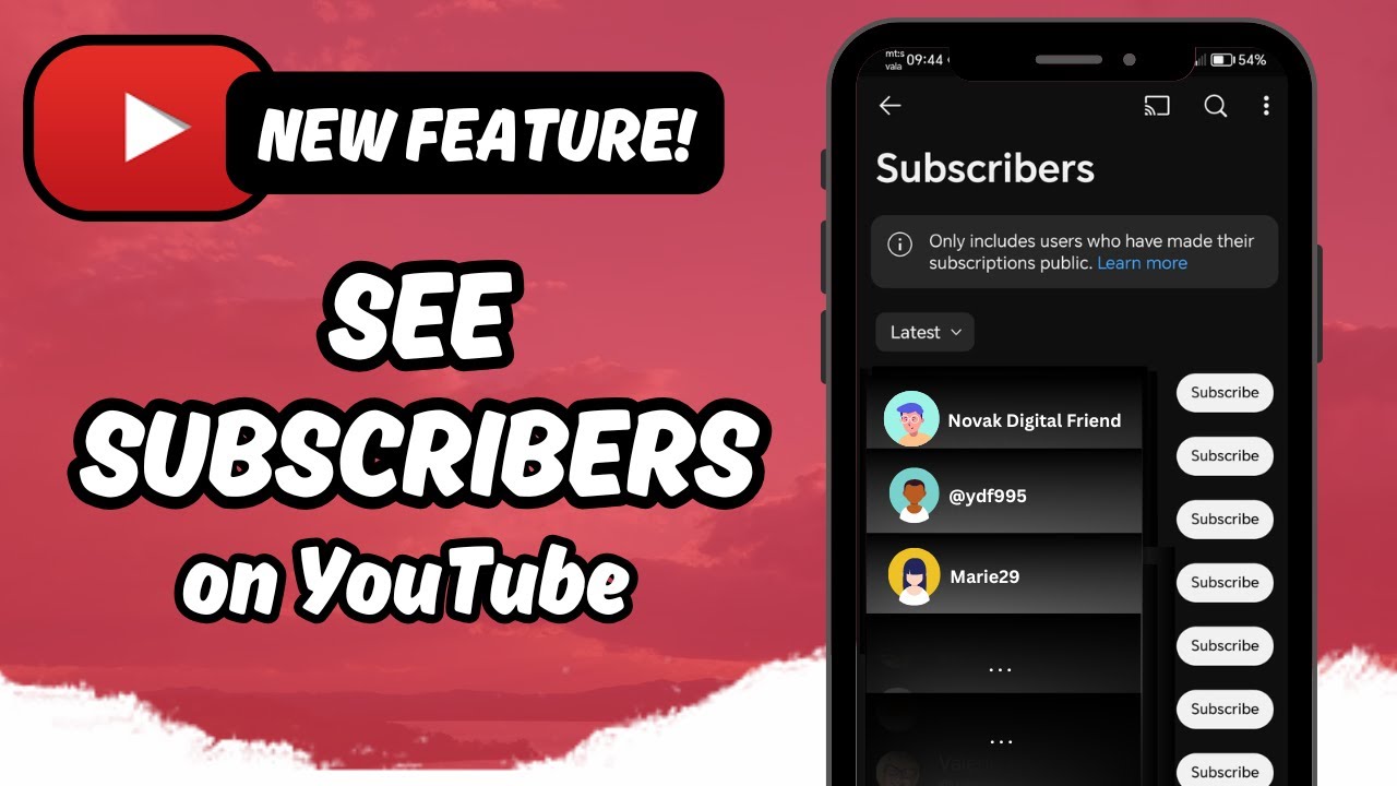 How to Check Who Has Subscribed to Your YouTube Channel - YouTube