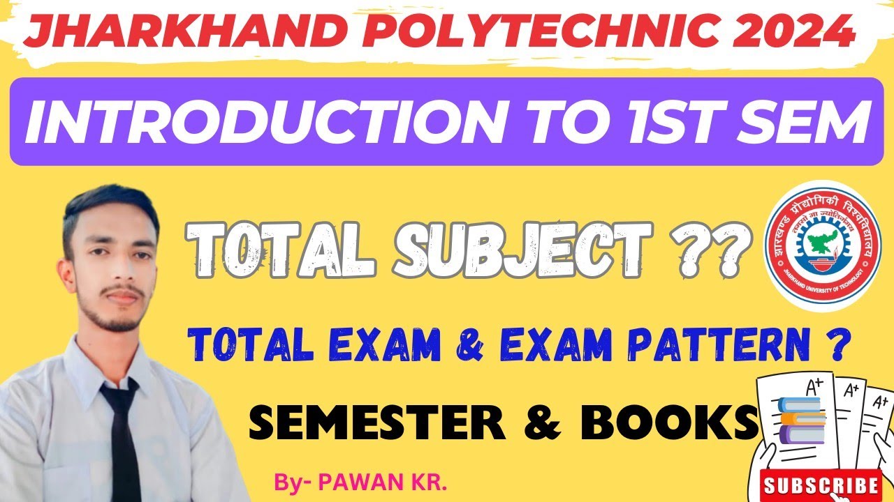jharkhand Polytechnic 2024|| 1st semester total subject||Exam & exam ...
