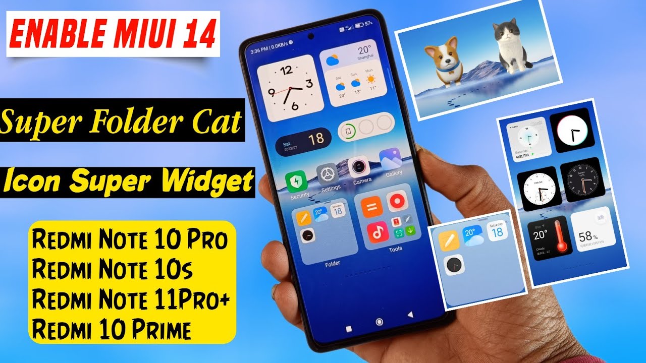 Enable Miui 14 Super Folder, Super Widget In Miui 13 | Miui 14 Feature ...