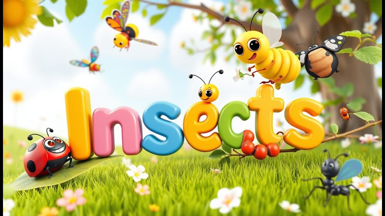 INSECTS FOR KIDS Learning – Insect Names for Kids | Insect names ...