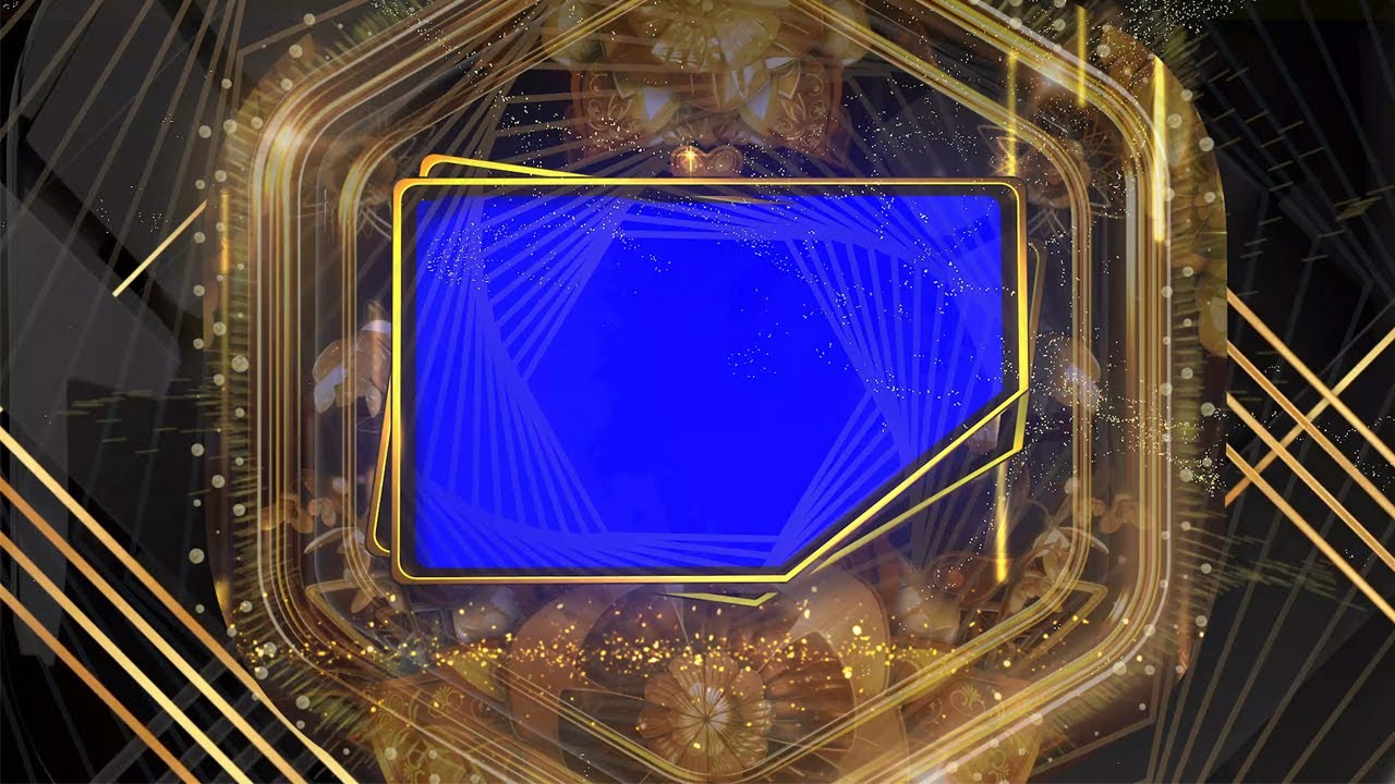 Abstract Golden Flowers Wedding Video Titles - Promo - Blue Screen ...