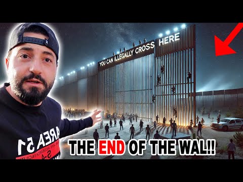 CAMPING AT THE END OF THE USA MEXICO BORDER WALL!