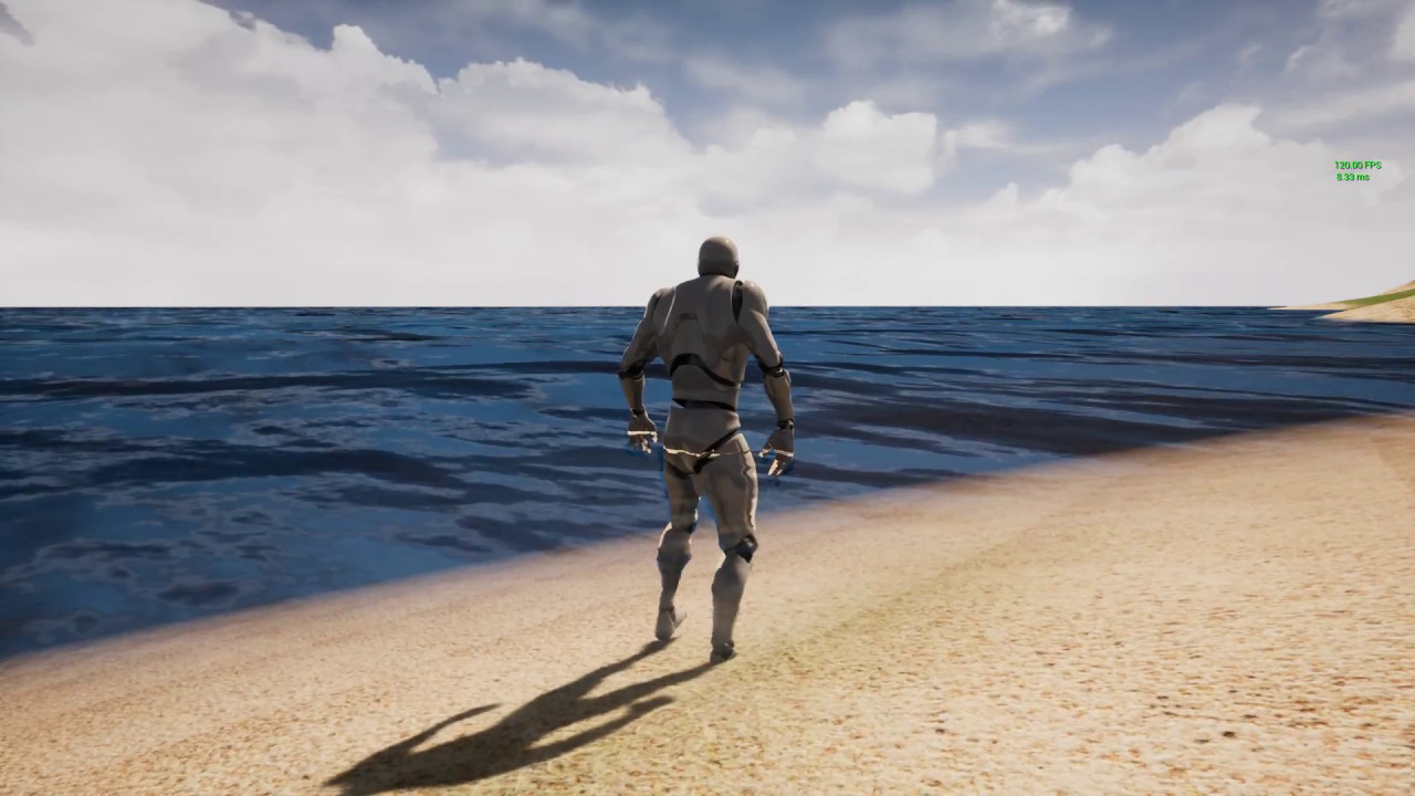 water material test ue4 - YouTube