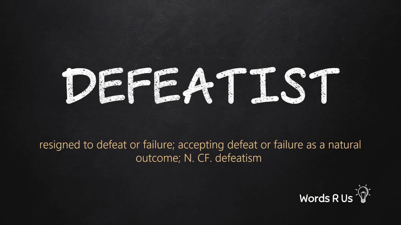 How to Pronounce DEFEATIST in American English - YouTube