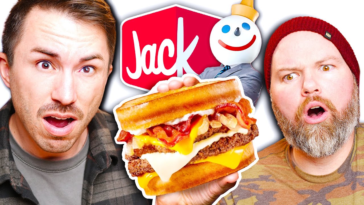 We Try Jack In The Box for the First Time - Taste Test! - YouTube