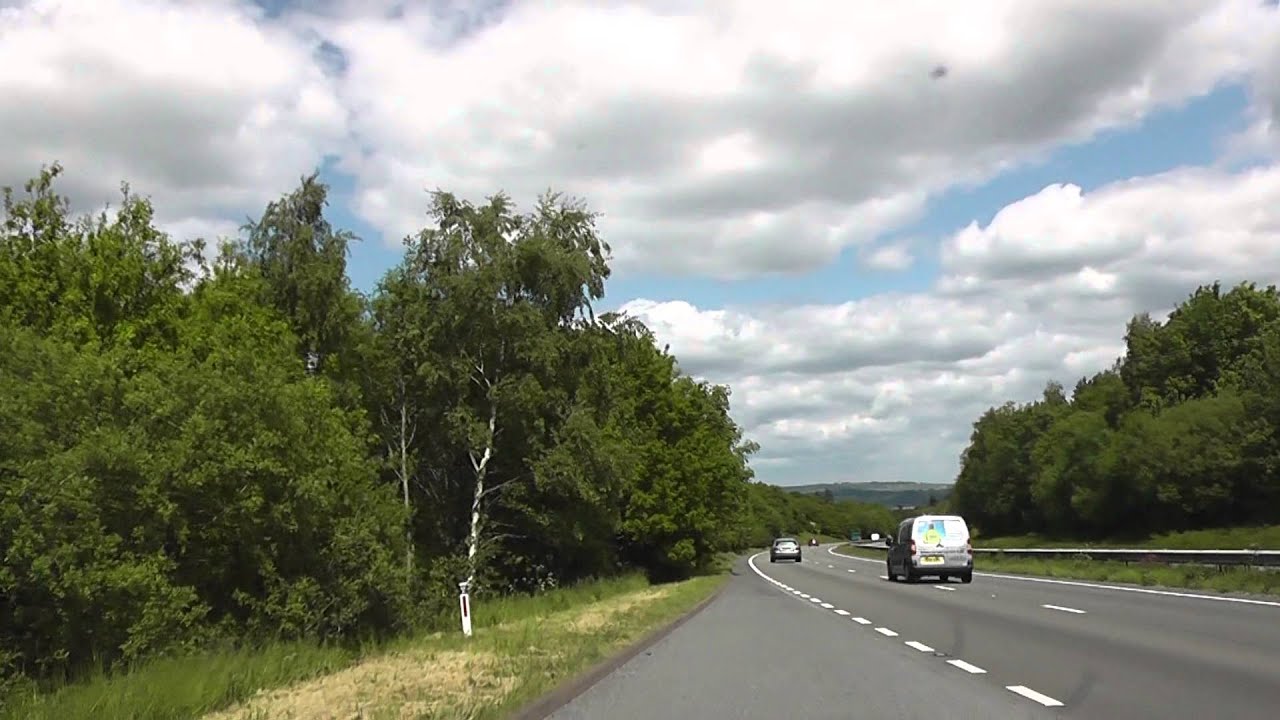 Driving Along The A38 From Plymouth To M5 Motorway Junction 31, Exeter ...
