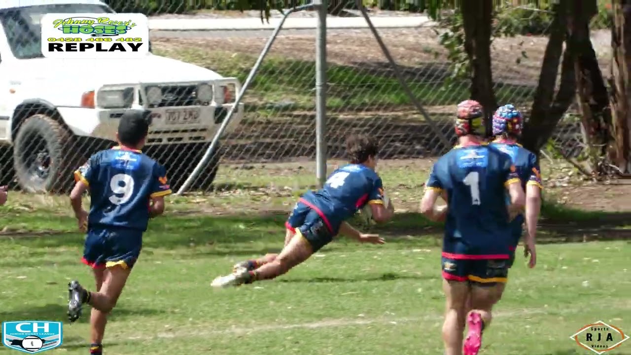 Emerald Tigers v Blackwater Crushers U15's Grand Final try - YouTube