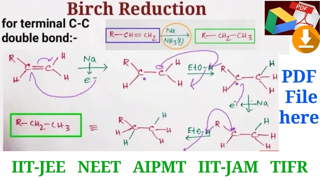 Birch Reduction of alkenes/ alkynes (part-1) | IIT JEE, NEET, JAM, TIFR ...