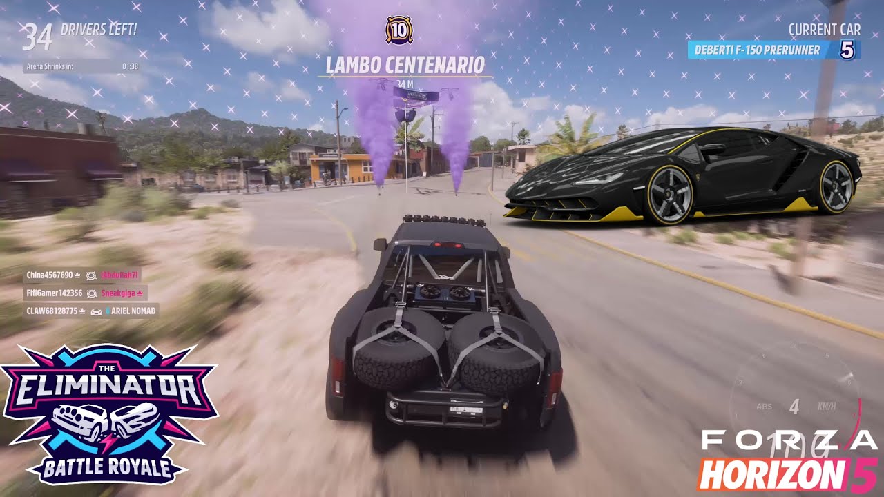 FH5 THE ELIMINATOR LEVEL 10 CAR DROP LAMBORGHINI CENTENARIO!! MY 8TH ...