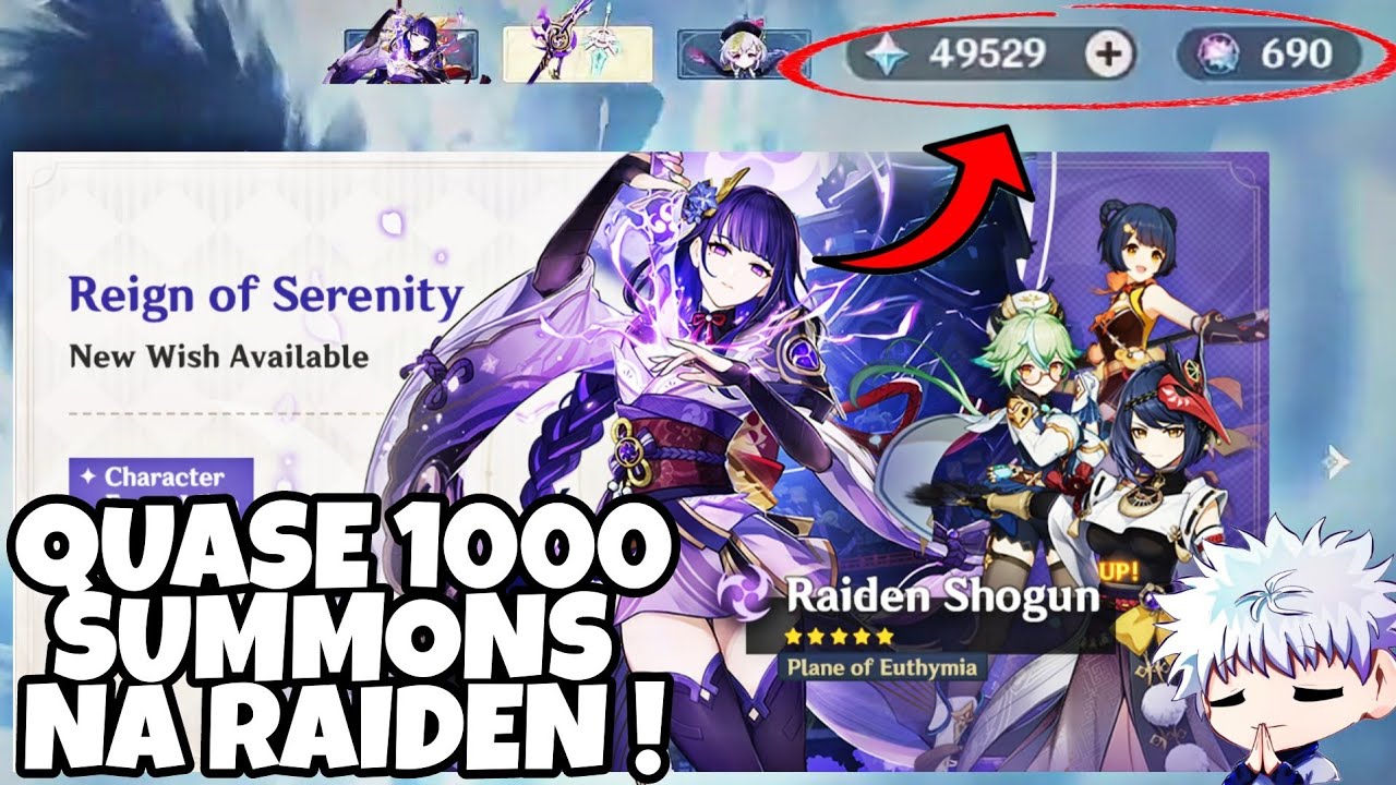 RAIDEN C6 ? EM BUSCA DE CONSTELAÇÃO COM MAIS DE 600 SUMMONS ! - YouTube