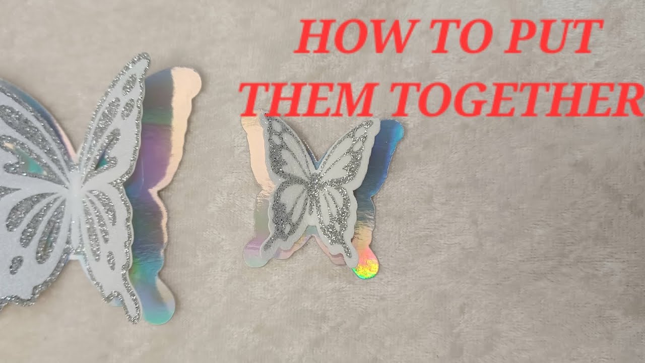 HOW TO //DIY//TUTORIAL//GIVE YOUR BUTTERFLIES THIS LOOK - YouTube
