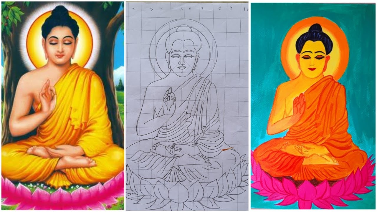 How to Draw Bhagwan Mahavir || Mahavir Jayanti Drawing || Bhagwan ...