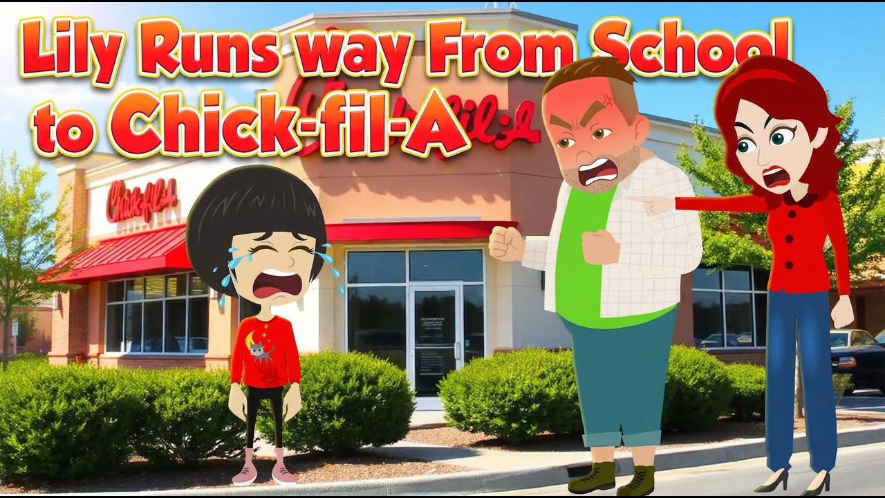 Lily Runs way From School to Chick-fil-A / Welcome back to Lily English ...