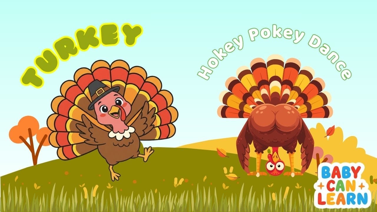 Turkey Hokey Pokey Dance | Wiggle, Shake & Gobble! Thanksgiving Action ...