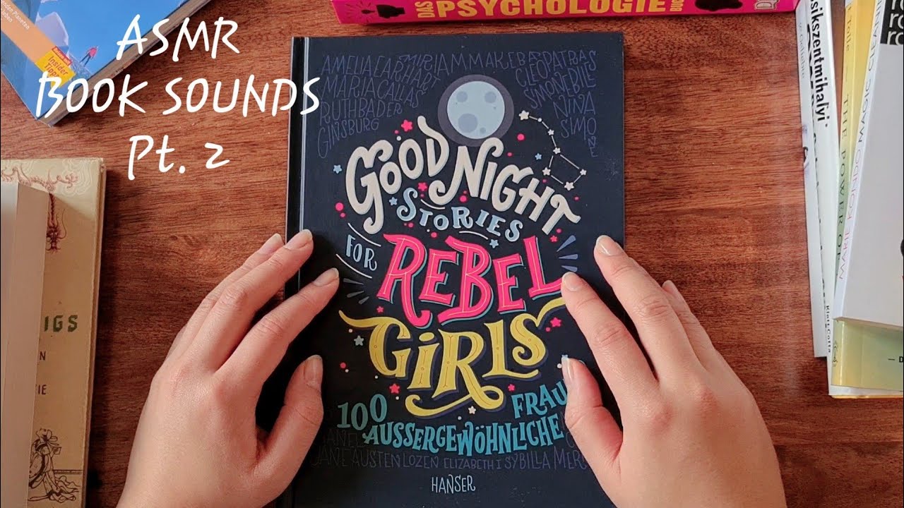 ASMR Books Sounds No. 2 (tapping, tracing, page-flipping, turning pages ...