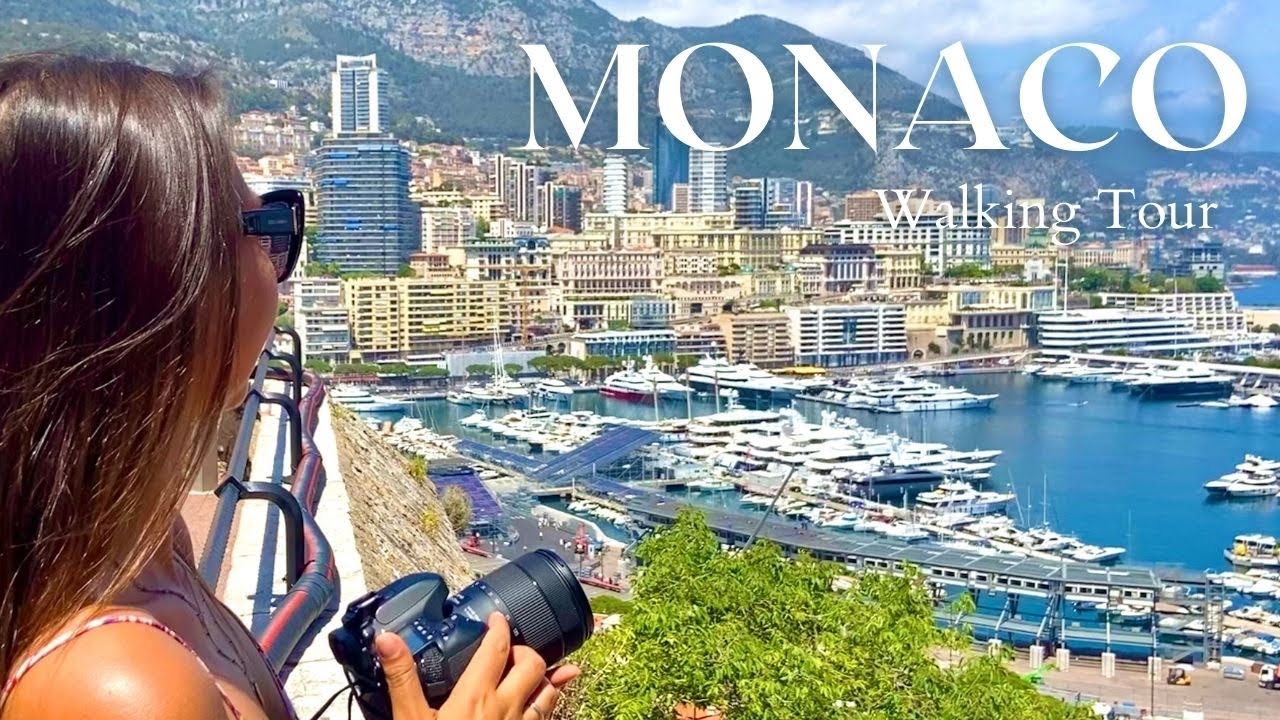 MONACO TRAVEL, Monaco Walking Tour 4K, FRENCH RIVIERA, Monaco Ville ...