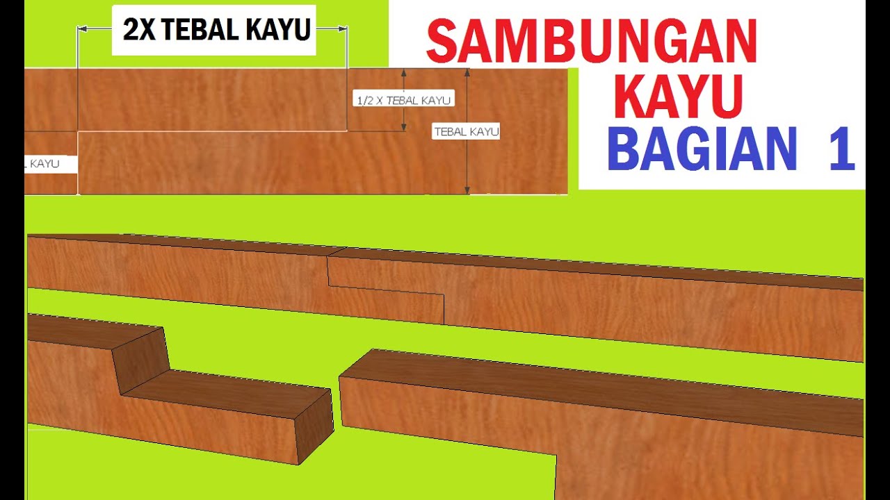 Cara menyambung kayu | sambungan kayu bibir lurus - YouTube