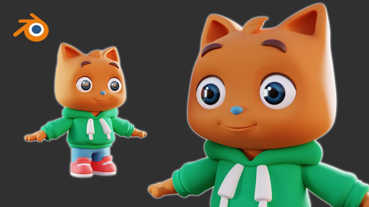 #21 3D CAT MODELING [ Timelapse ] - YouTube