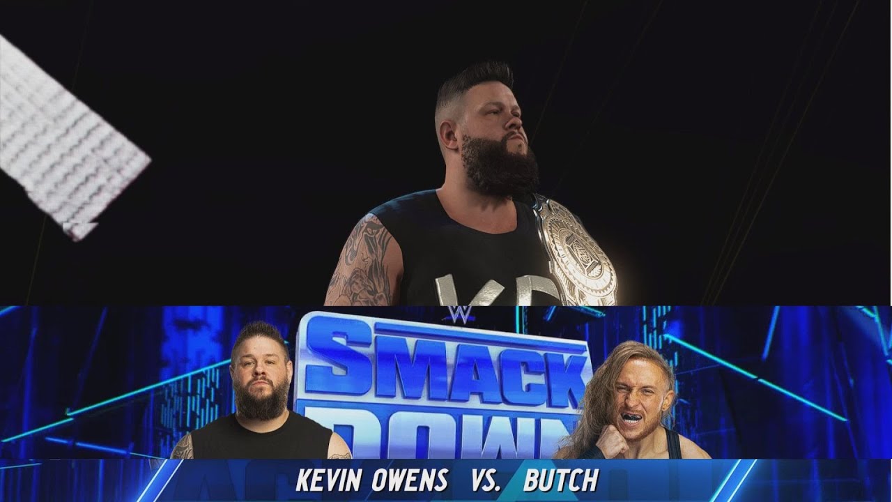 KEVIN OWENS (C) VS BUTCH. WWE SMACKDOWN. WWE 2K24. TQSVERSE - YouTube