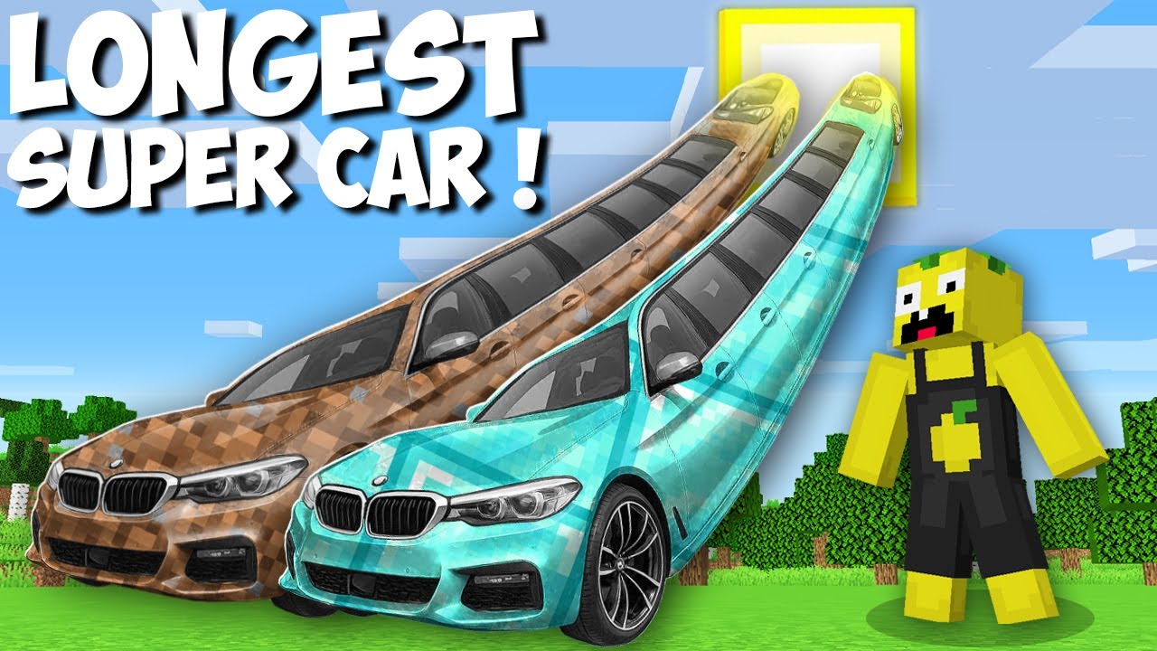 I found a DIAMOND vs DIRT LONGEST CAR to the SUN in Minecraft ! NEW ...